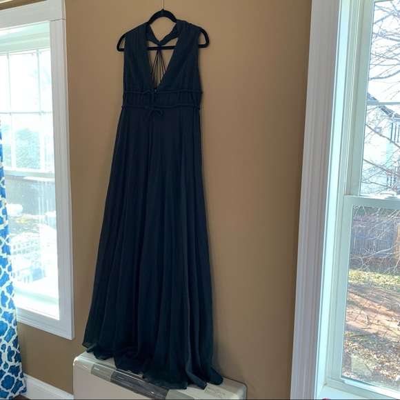 Foley + Corinna | Dresses | Foley Corinna Black Cotton Plunging ...